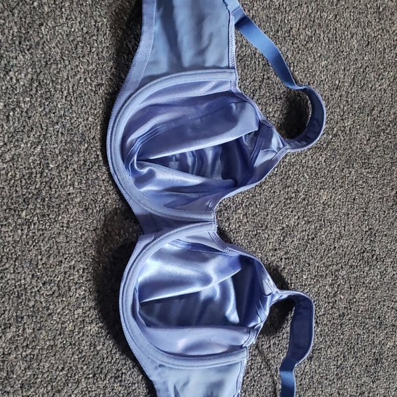Intimates & Sleepwear | Blue Satin Bra 38f | Poshmark